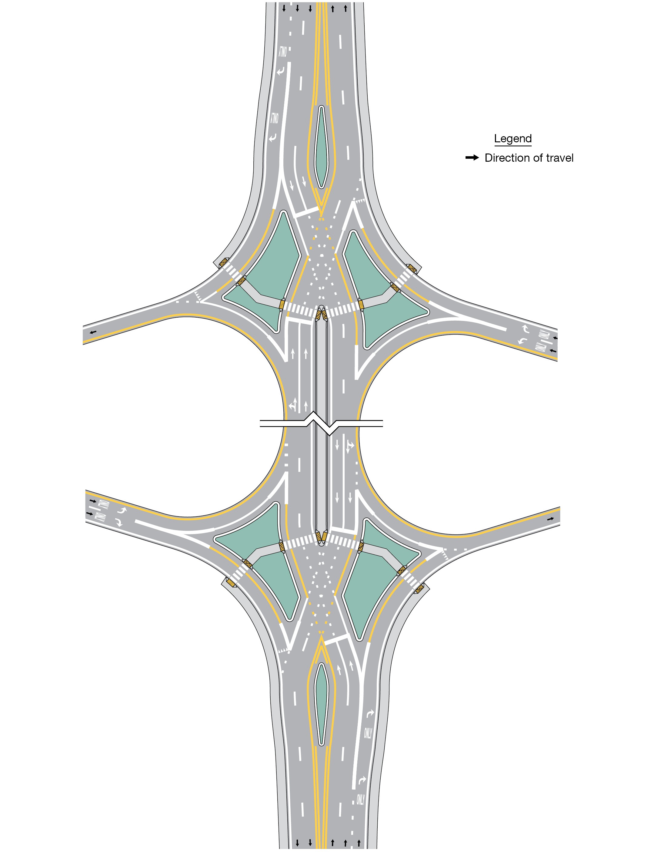 File:Figure 620.2.30 Example of Pavement Markings for a Diverging ...