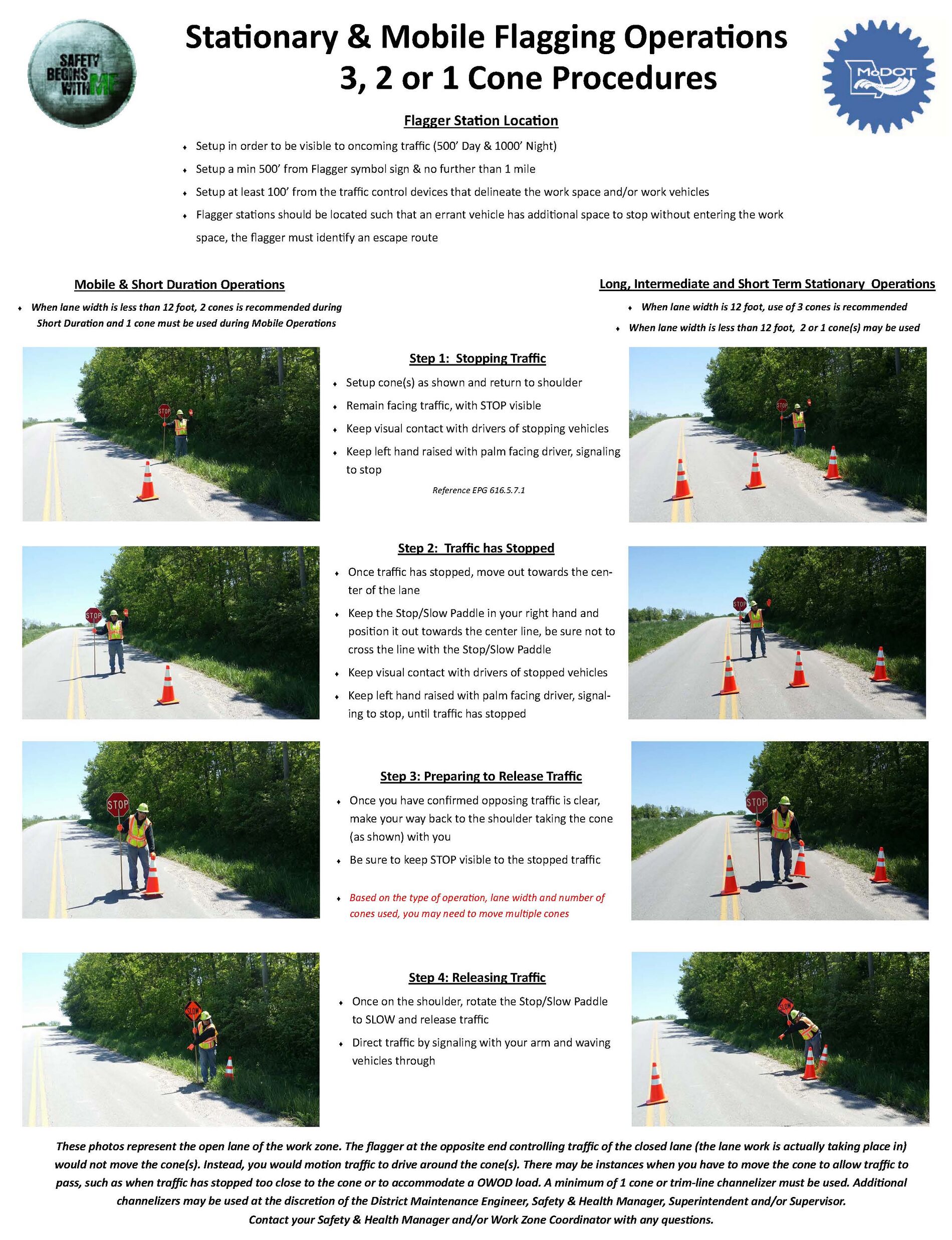 616.4 Flagger Control (MUTCD Chapter 6D) - Engineering Policy Guide