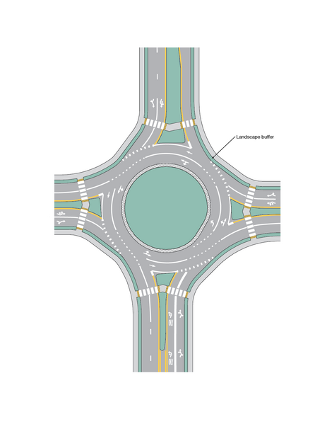 File:Figure 620.4.1.7 Example of Markings for a Two-Lane Roundabout ...